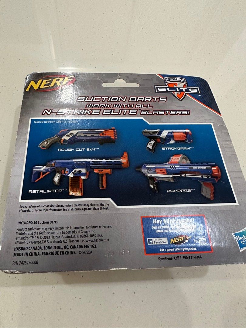 NERF suction darts, Hobbies & Toys, Toys & Games on Carousell
