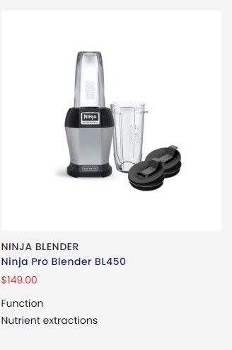 Ninja blender BL450, TV & Home Appliances, Kitchen Appliances, Juicers ...