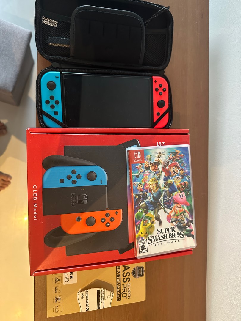Nintendo switch OLED console and free game with accessories, Video ...