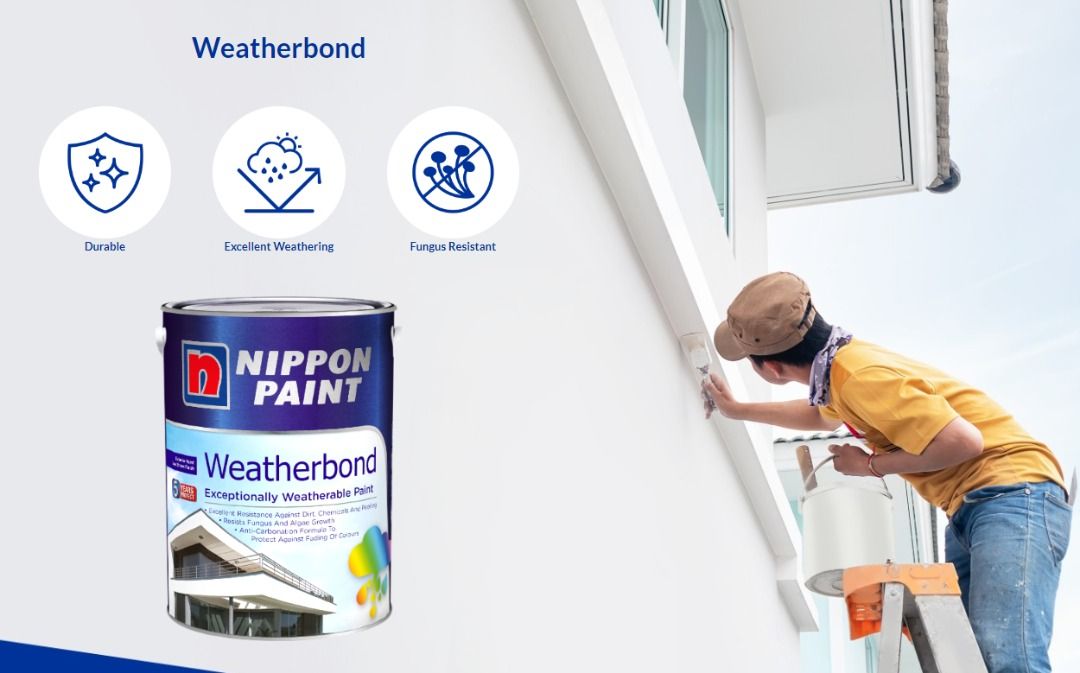 Nippon Weatherbond Paint, Furniture & Home Living, Home Improvement ...