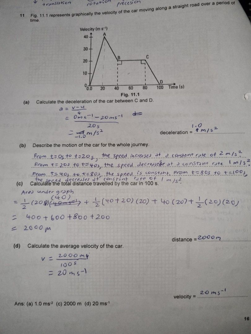 O level Pure Physics 'Kinematics' notes, Hobbies & Toys, Books ... O level Pure Physics 'Kinematics' notes, Hobbies & Toys, Books ...