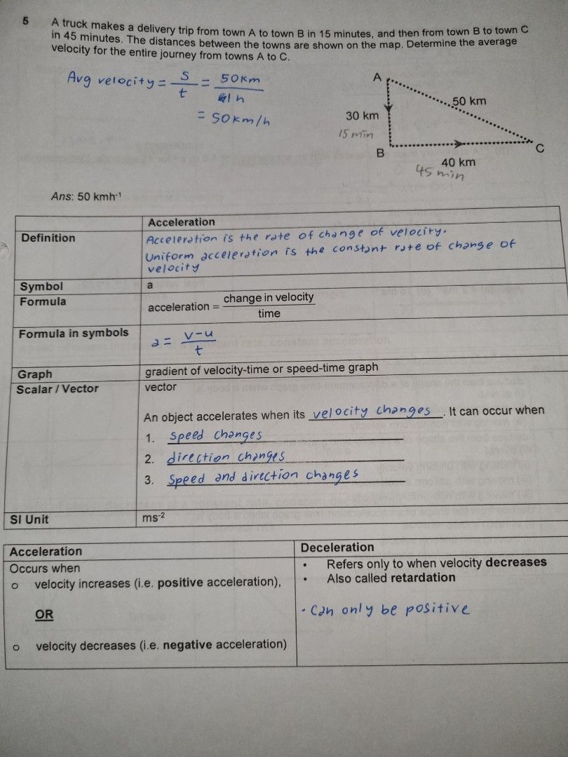 O level Pure Physics 'Kinematics' notes, Hobbies & Toys, Books ... O level Pure Physics 'Kinematics' notes, Hobbies & Toys, Books ...