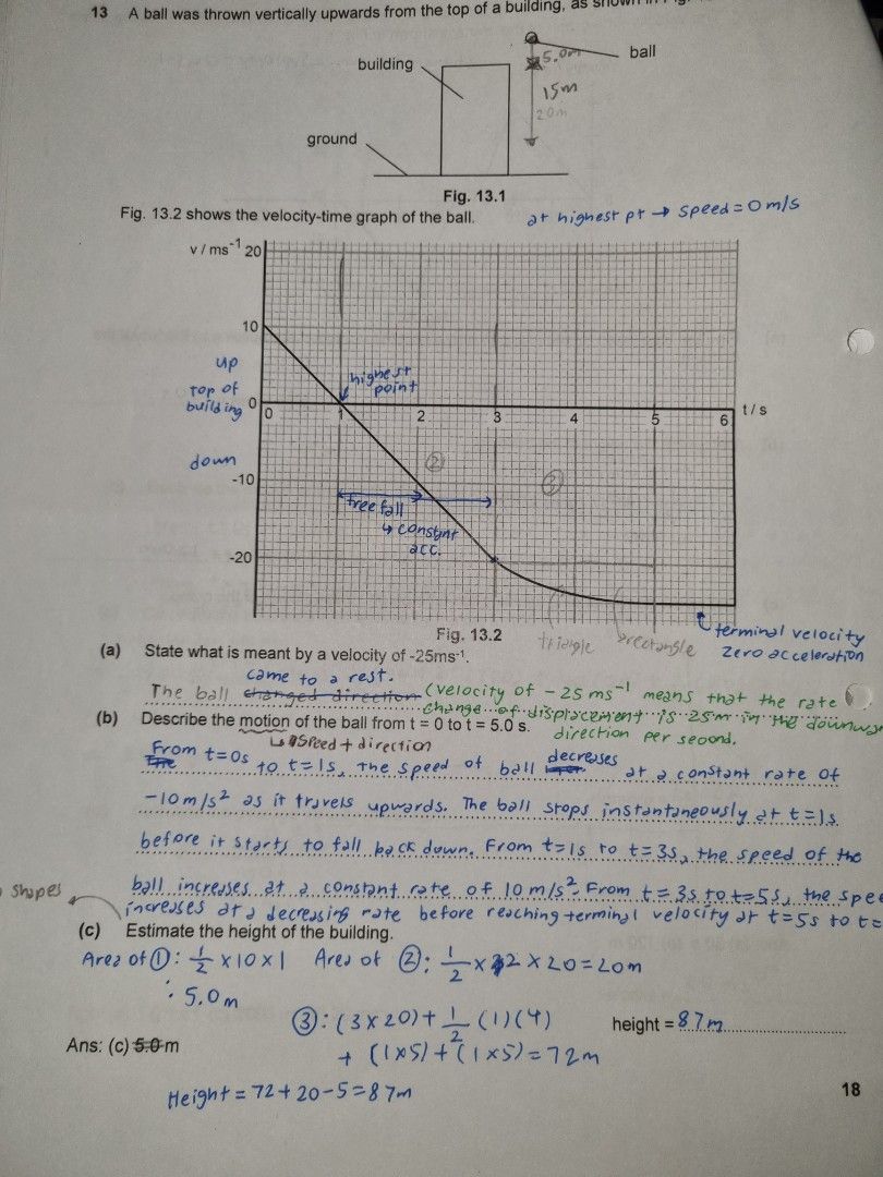 O level Pure Physics 'Kinematics' notes, Hobbies & Toys, Books ...