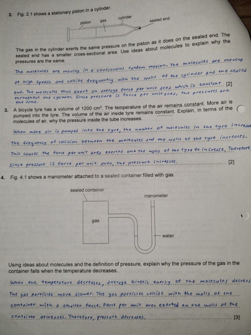 O level Pure Physics 'Kinetic Model of Matter' notes, Hobbies & Toys ...