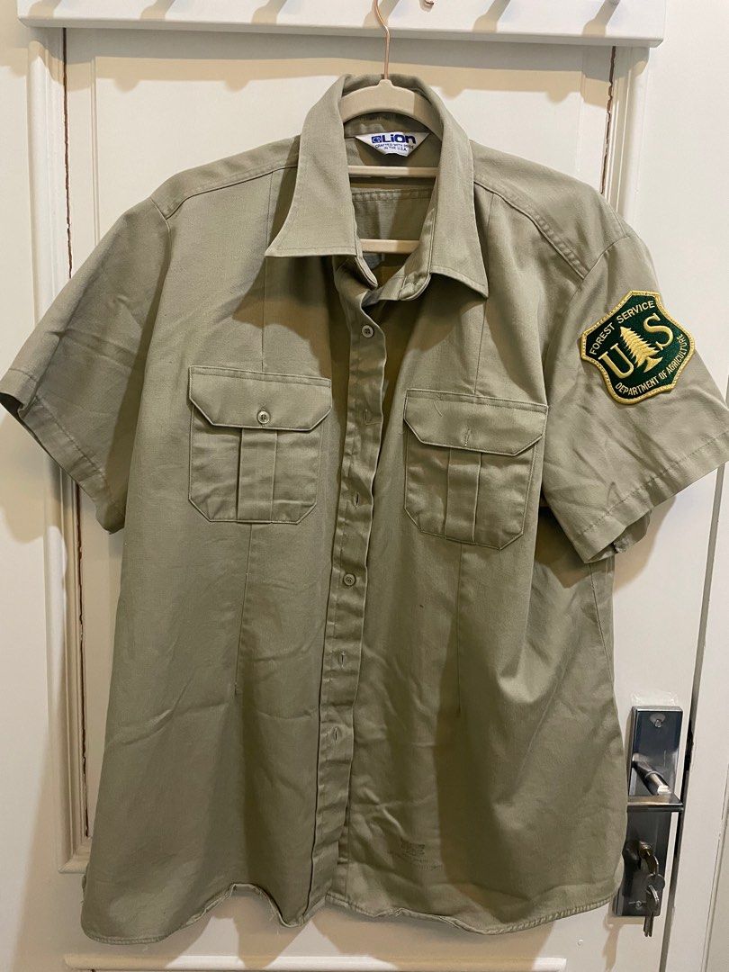Official US Forest Service Uniform Shirt, Fesyen Pria, Pakaian , Atasan ...