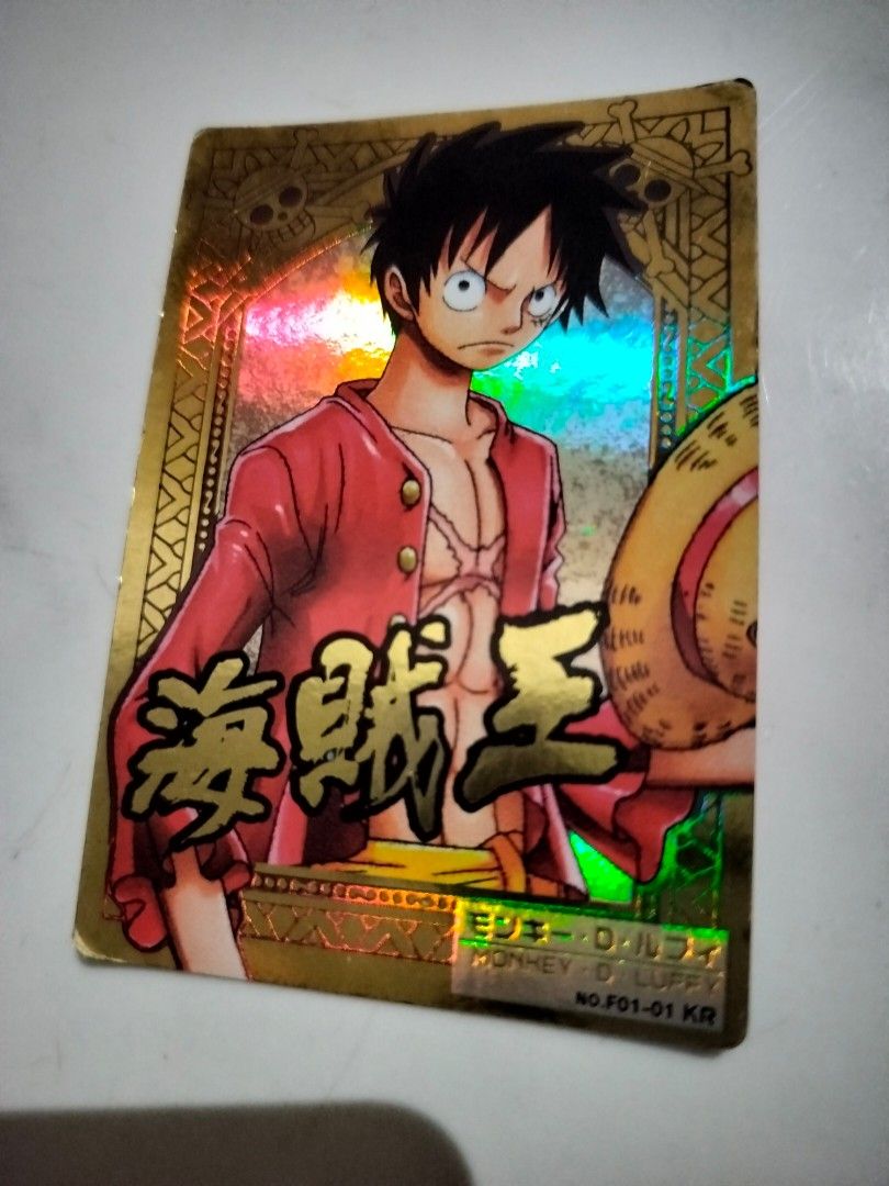 One Piece AR Carddass MONKEY D LUFFY ONE PIECE TCG AR KING RARE CARD ...