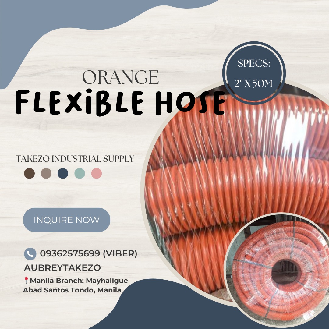 ORANGE FLEXIBLE HOSE, Commercial & Industrial, Construction Tools & Equipment on Carousell