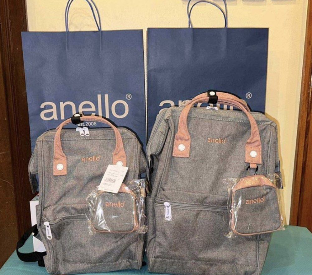 ORIGINAL Anello Canvas with extra pouch backpack, Women's Fashion, Bags ...