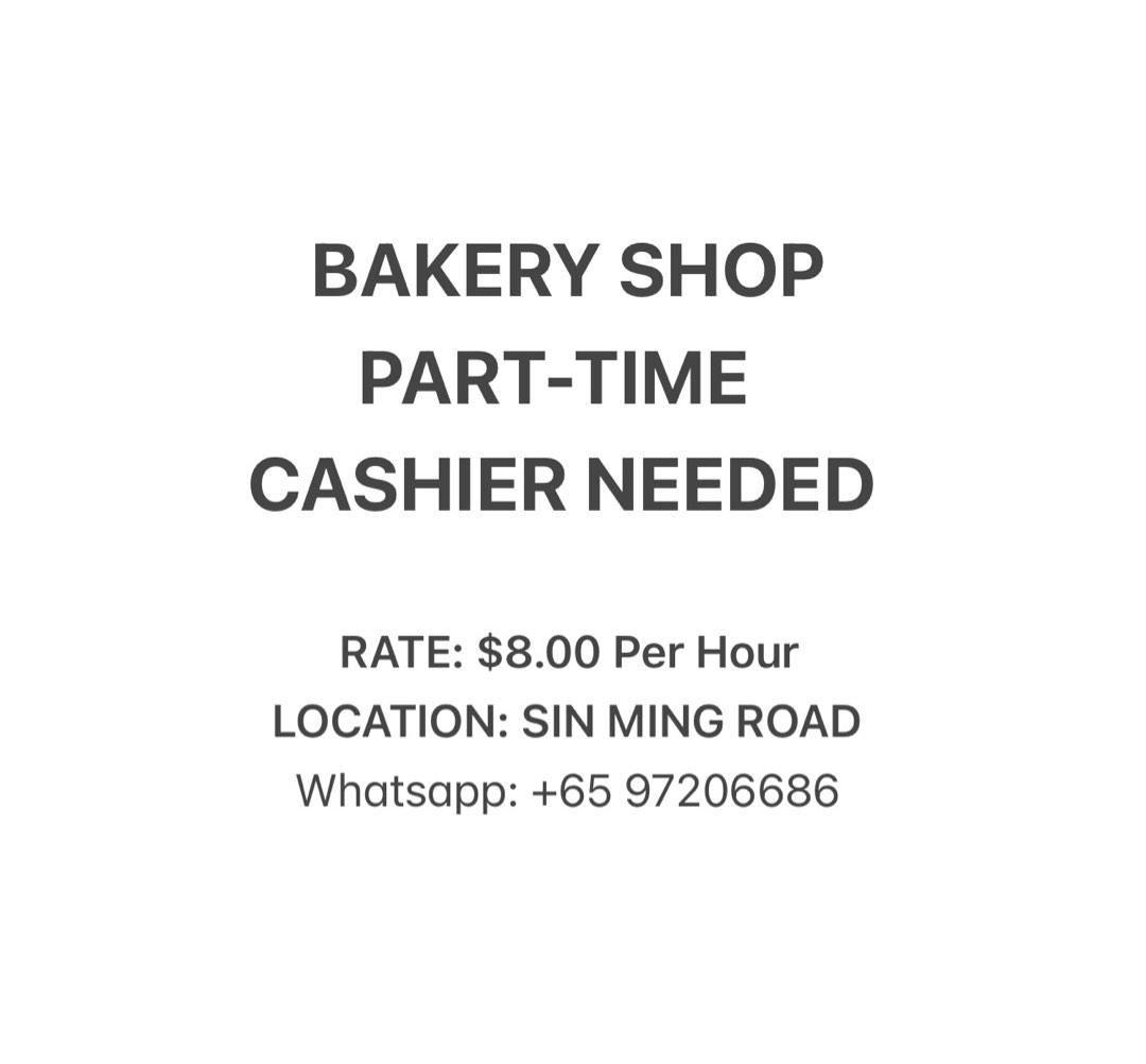PART-TIME CASHIER NEEDED, Jobs, Sales, Retail & Marketing on Carousell
