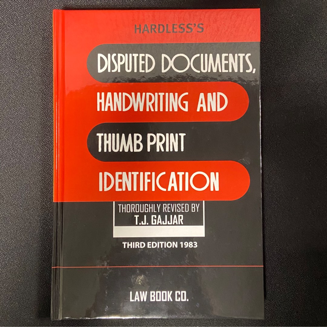 (Photocopy) Disputed Documents, Handwriting and Thumb Print ...