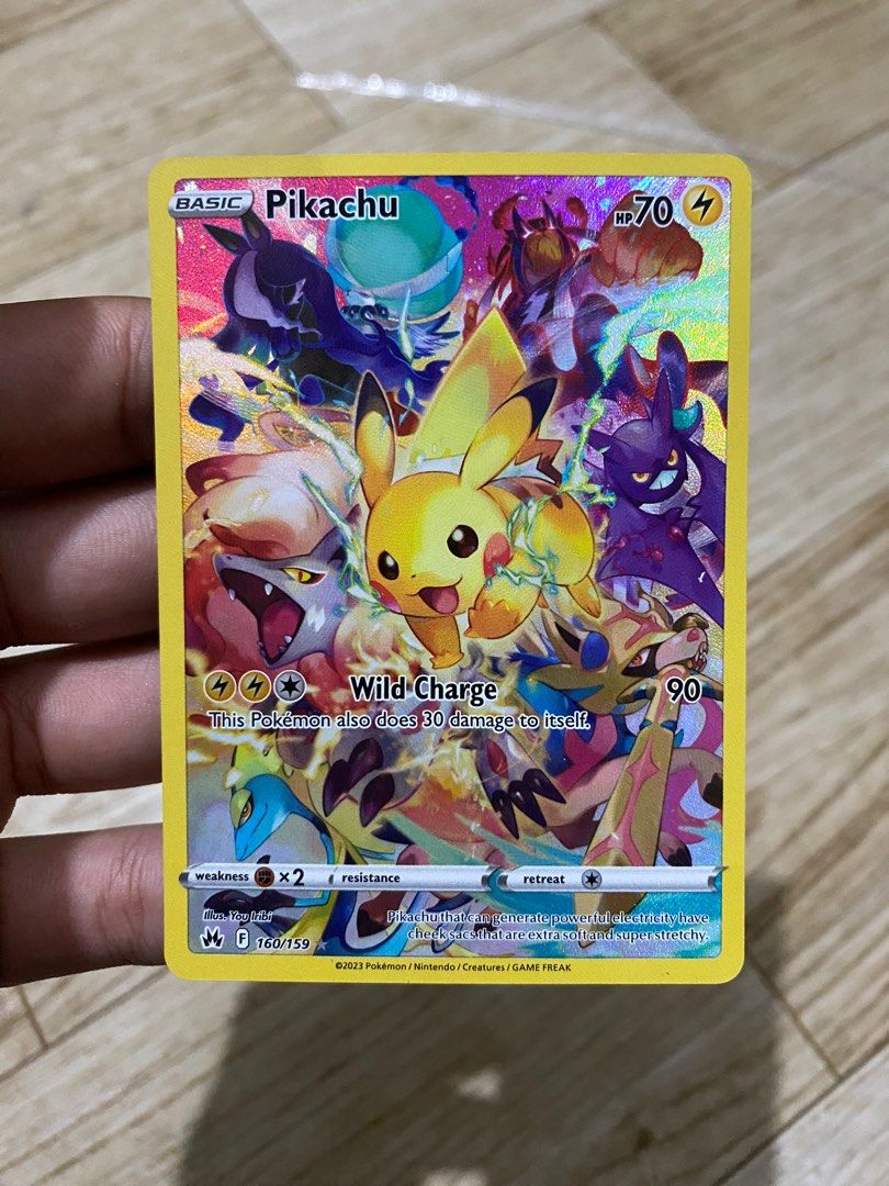 Pikachu Crown Zenith SR Pokemon, Hobbies & Toys, Toys & Games on Carousell