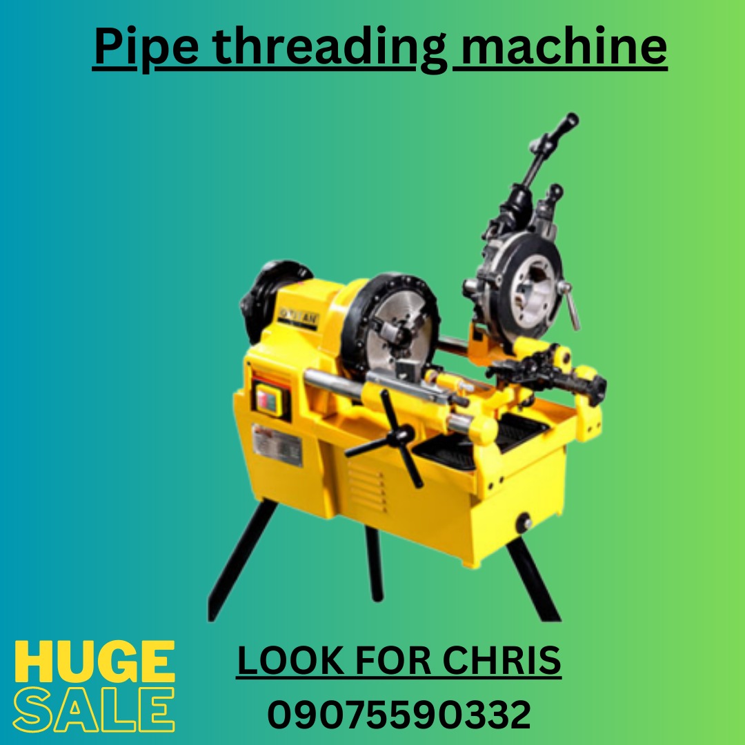 Pipe threading machine, Commercial & Industrial, Construction Tools ...