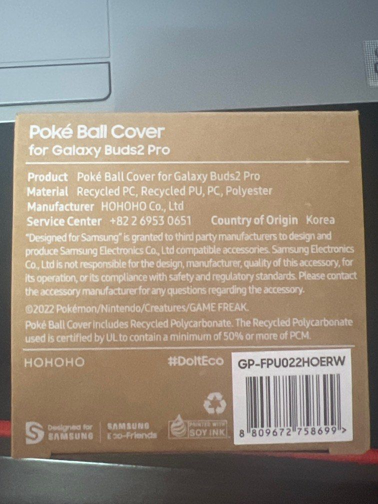 Pokemon poke ball cover for samsung galaxy buds2 pro, Mobile Phones ...