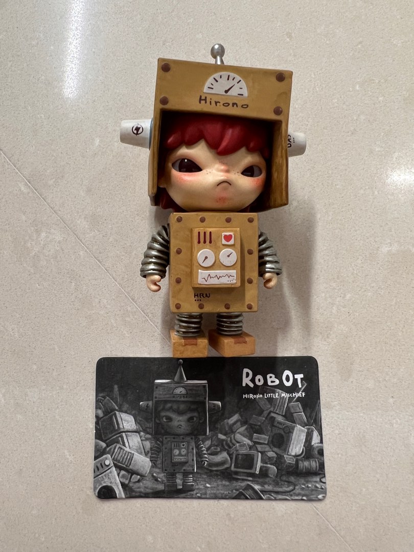 Popmart Hirono Little Mischief Robot, Hobbies & Toys, Toys & Games on ...