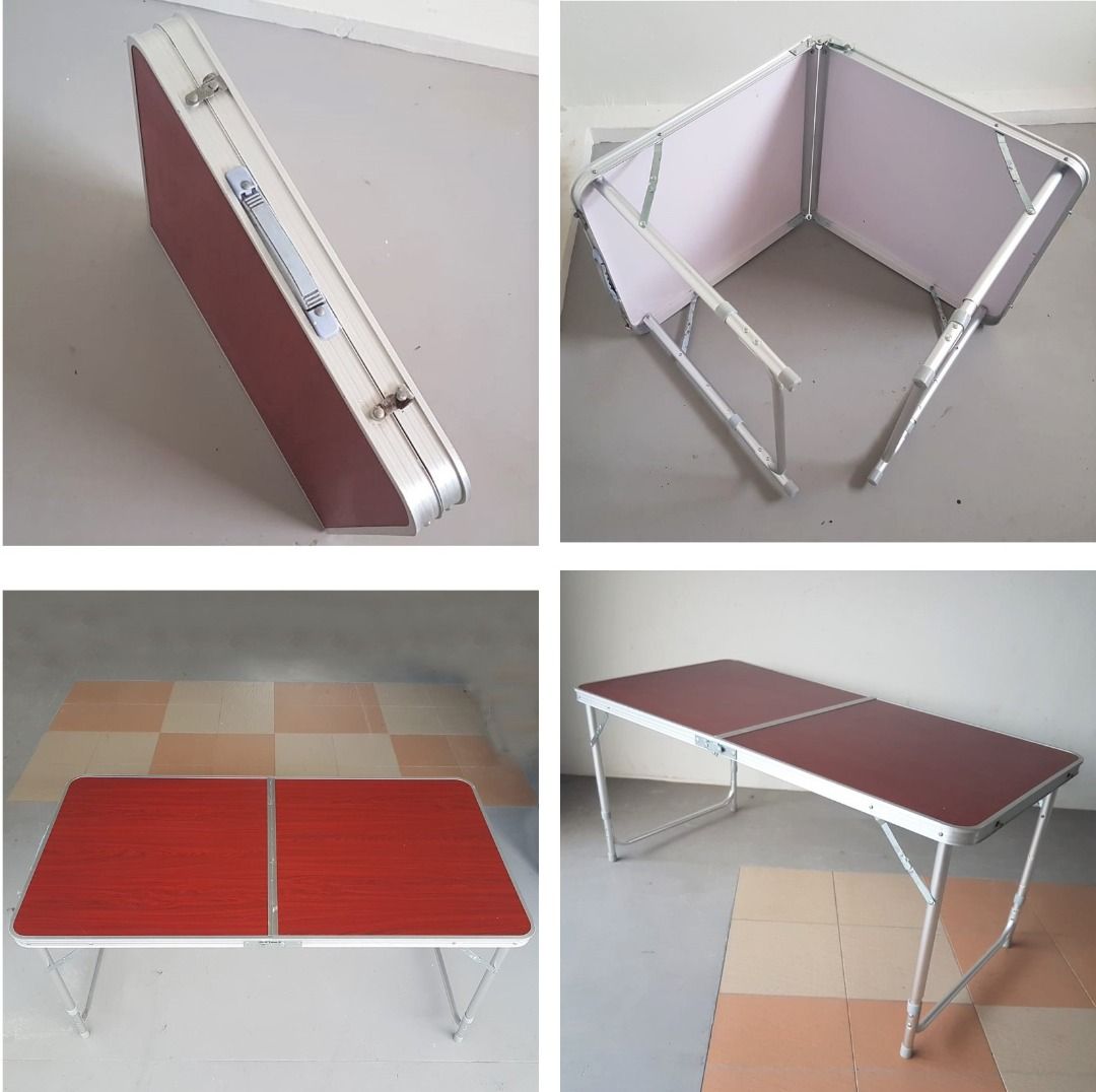 Portable Foldable Table, Multi-Purpose Lightweight Table, Adjustable ...