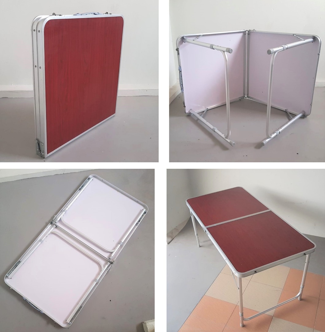 Portable Foldable Table, Multi-Purpose Lightweight Table, Adjustable ...