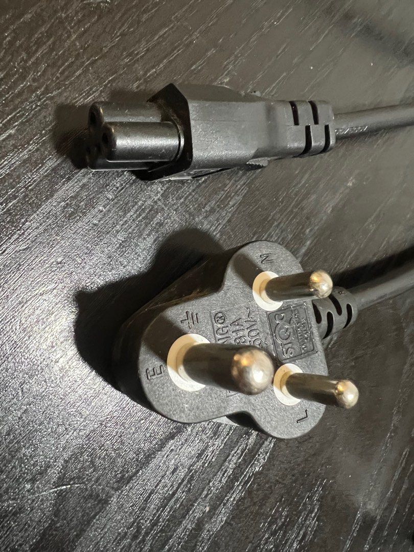 Power cable (India 3 pin round), Computers & Tech, Parts & Accessories ...