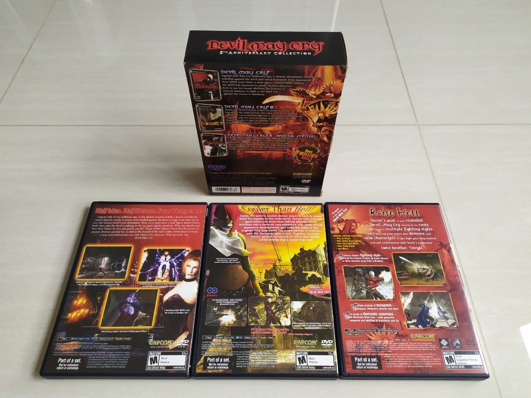 PS2 Devil May Cry: 5th Anniversary Collection Box Set, Video Gaming ...