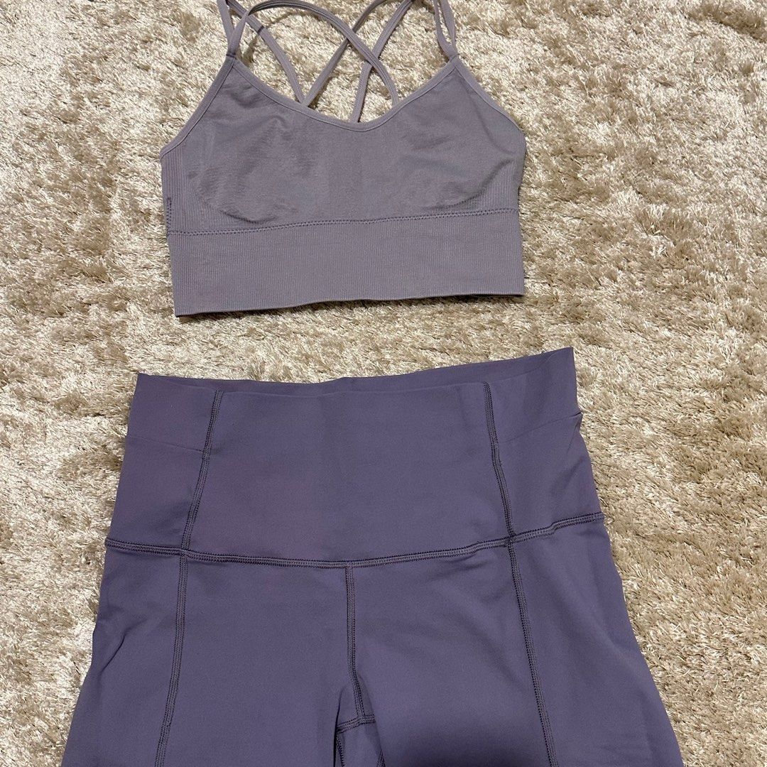 Purple Workout Set (no pads) on Carousell