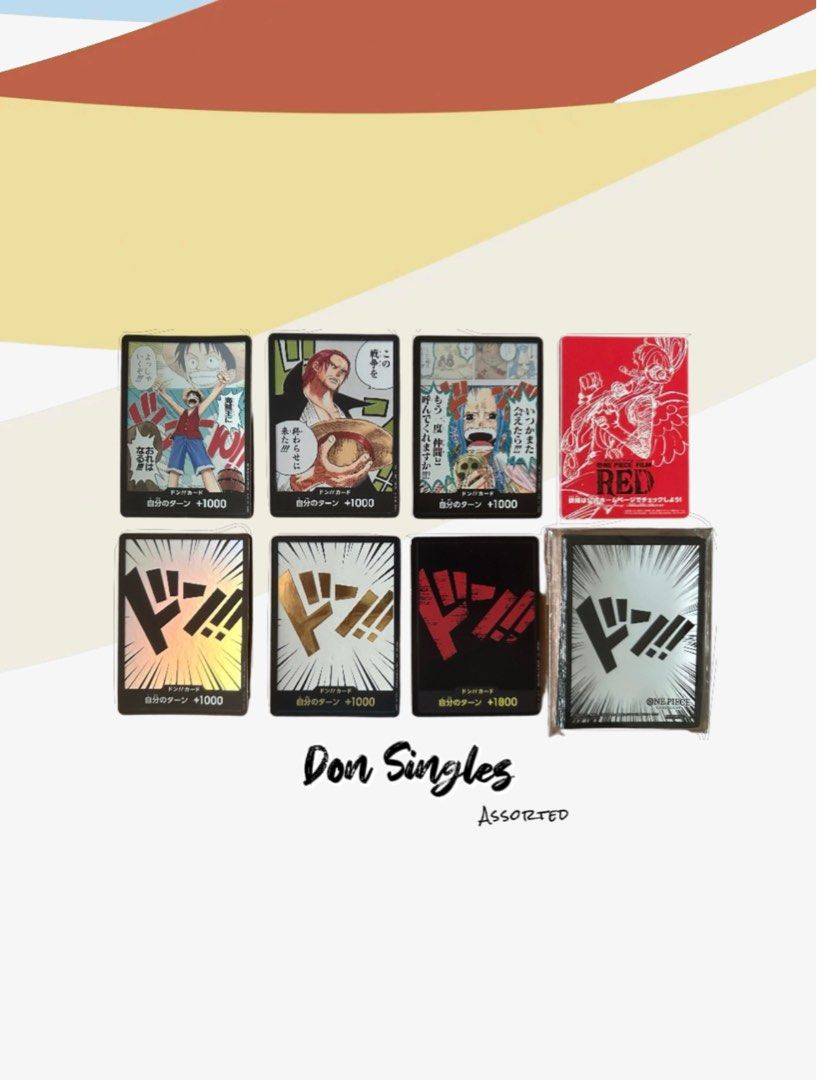 (READY STOCKS) Assorted Don Singles OP01 OP02 OP03 OP04 OP05 ST10 Gold ...