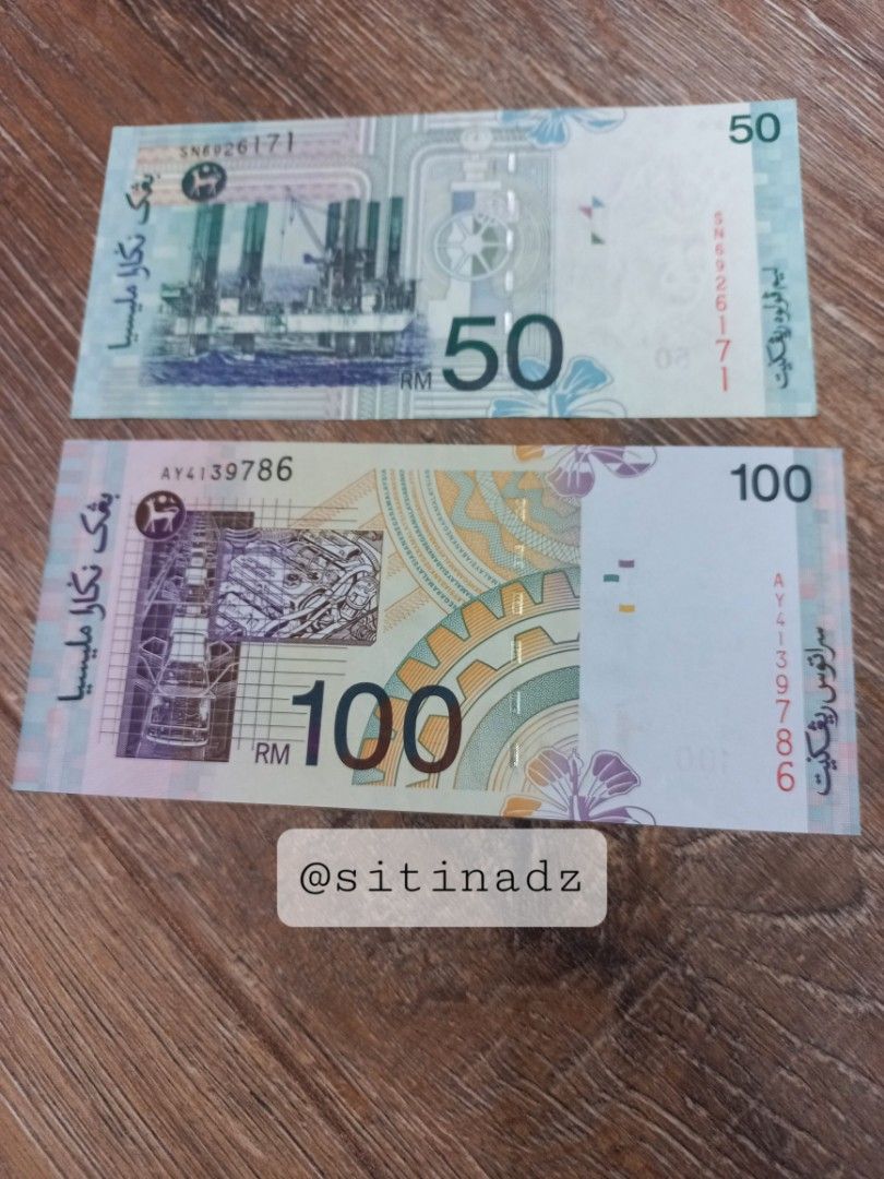 RM50, RM100 ZETI AZIZ (koleksi), Hobbies & Toys, Collectibles & Memorabilia, Currency on Carousell