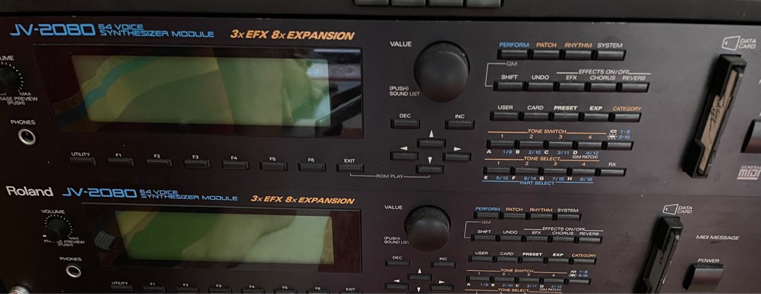 Roland JV2080 rack synth, Hobbies & Toys, Music & Media, Musical ...