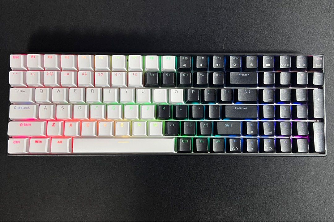 ROYAL KLUDGE RK100 TriMode RGB Gaming Mechanical Keyboard 100 Keys ...