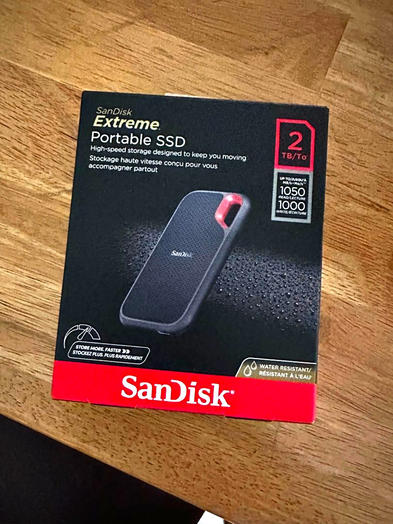 SanDisk SSD E61 Extreme Portable Solid State Drive, 2TB, Black, Computers & Tech, Parts ...