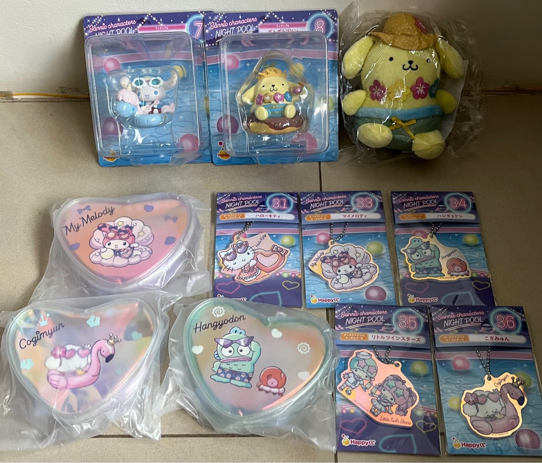 Sanrio Characters Night Pool Kuji Sanrio Kuji, Hobbies & Toys, Toys ...