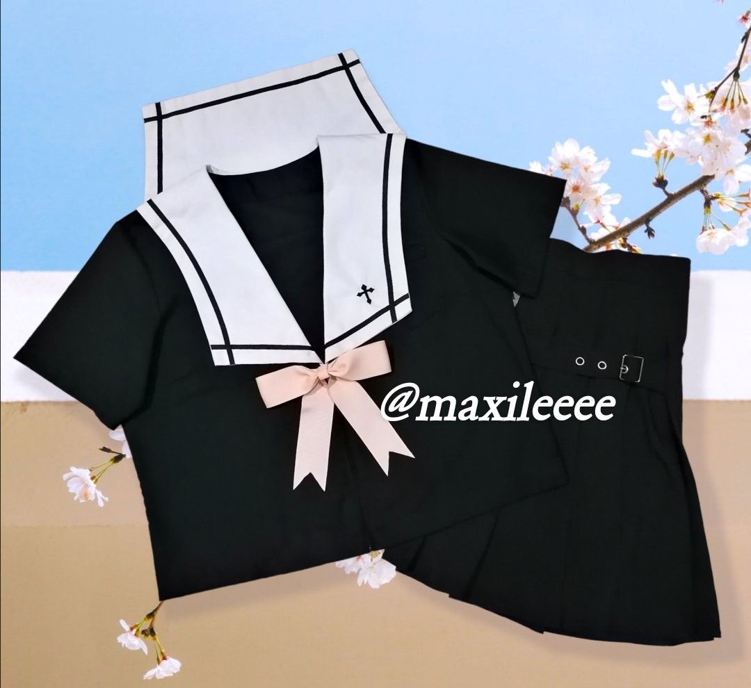 Seifuku Japanese Sailor Uniform Top only Costume Cosplay, Women's ...