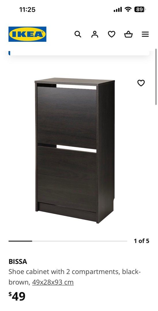 Shoe Racks - Ikea Bissa, Furniture & Home Living, Furniture, Shelves ...