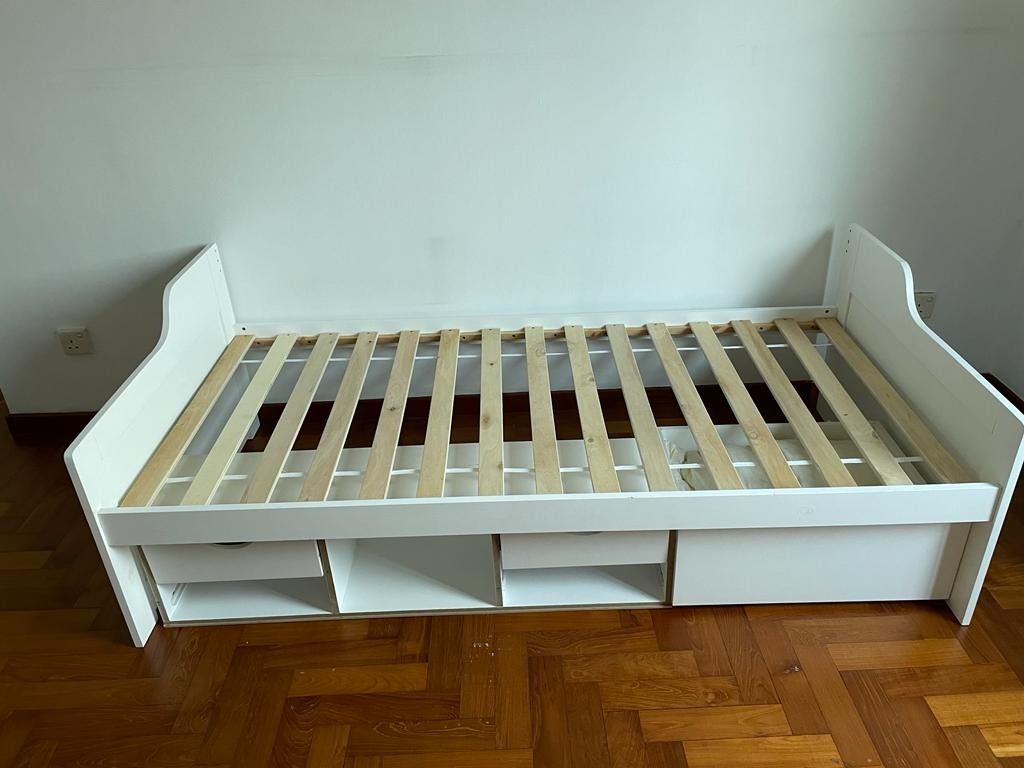 Single Day Bed with Drawers storage, Furniture & Home Living, Furniture ...