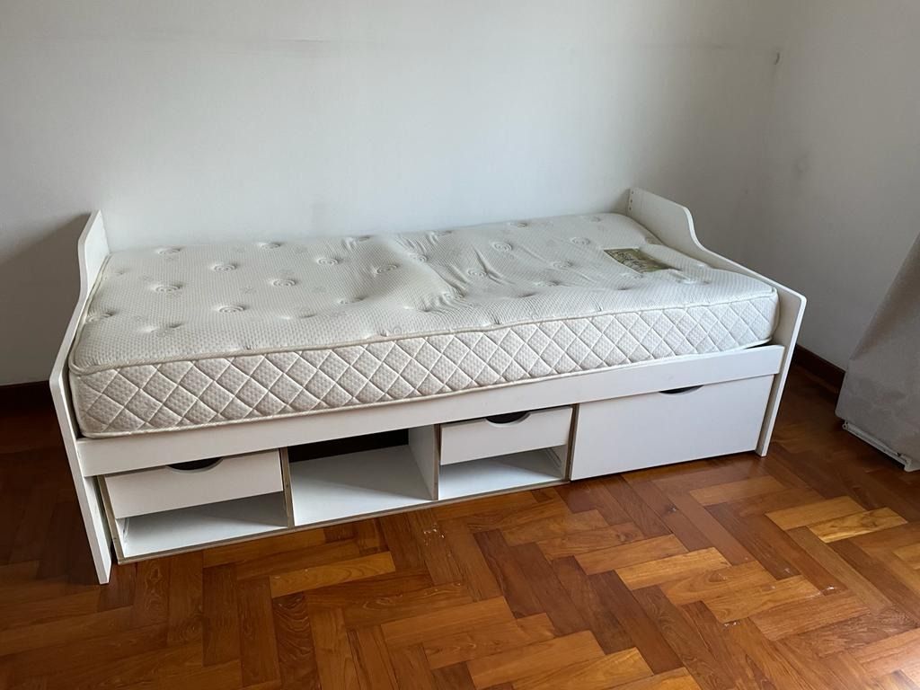 Single Day Bed with Drawers storage, Furniture & Home Living, Furniture ...