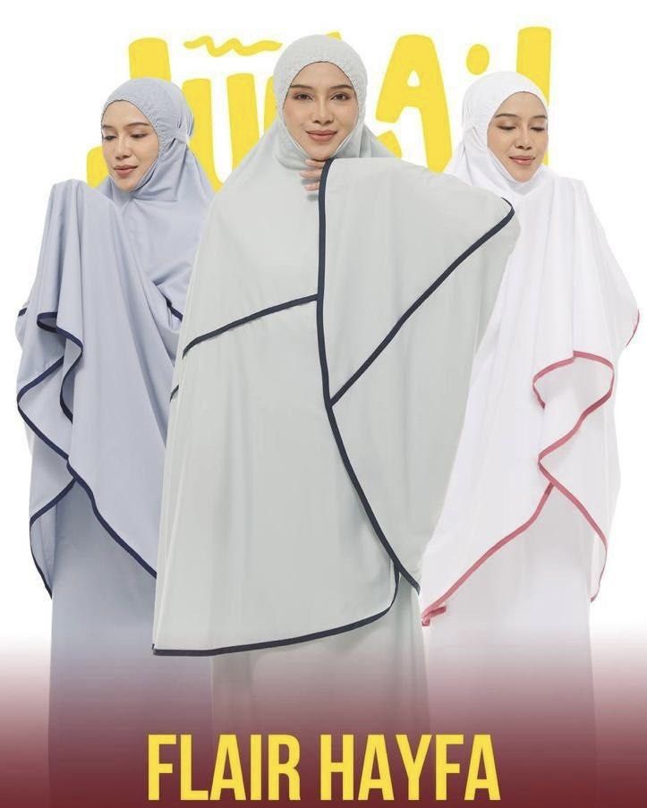 SK hayfa white original, Women's Fashion, Muslimah Fashion, Prayer Sets ...