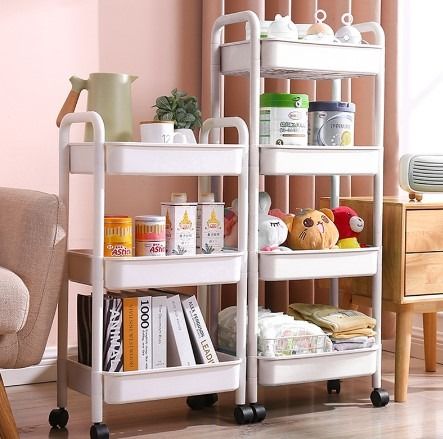 Small Trolley Home Office Dormitory Use Shelf Storage Trolley (H0406 ...