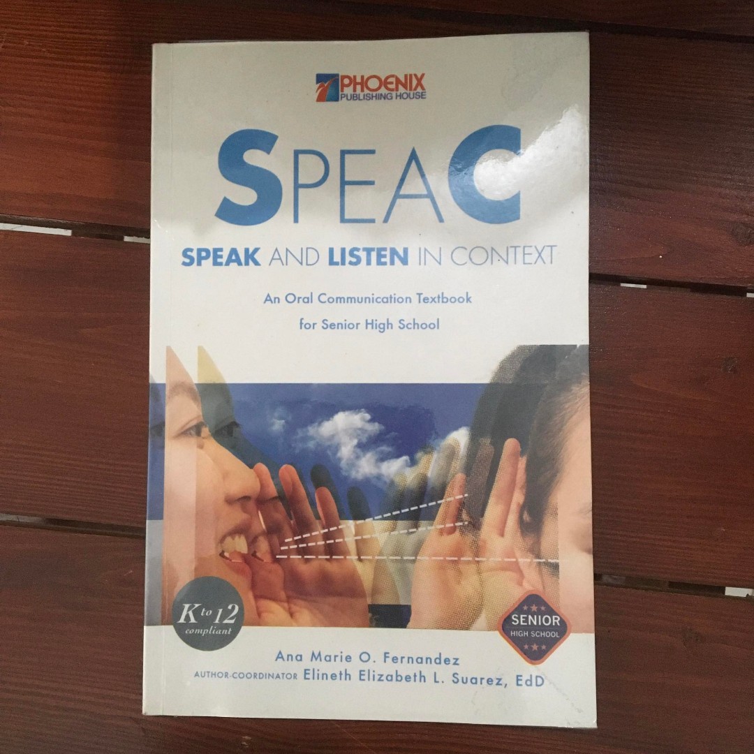 SPEAC (Speak & Listen in Context) - An Oral Communication Textbook ...