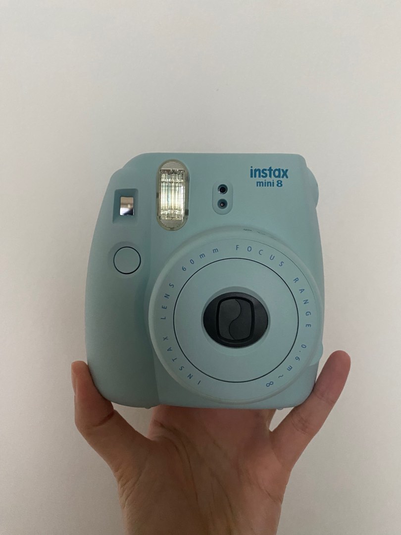 Spoilt Fujifilm mini instax 8 blue, Photography, Cameras on Carousell