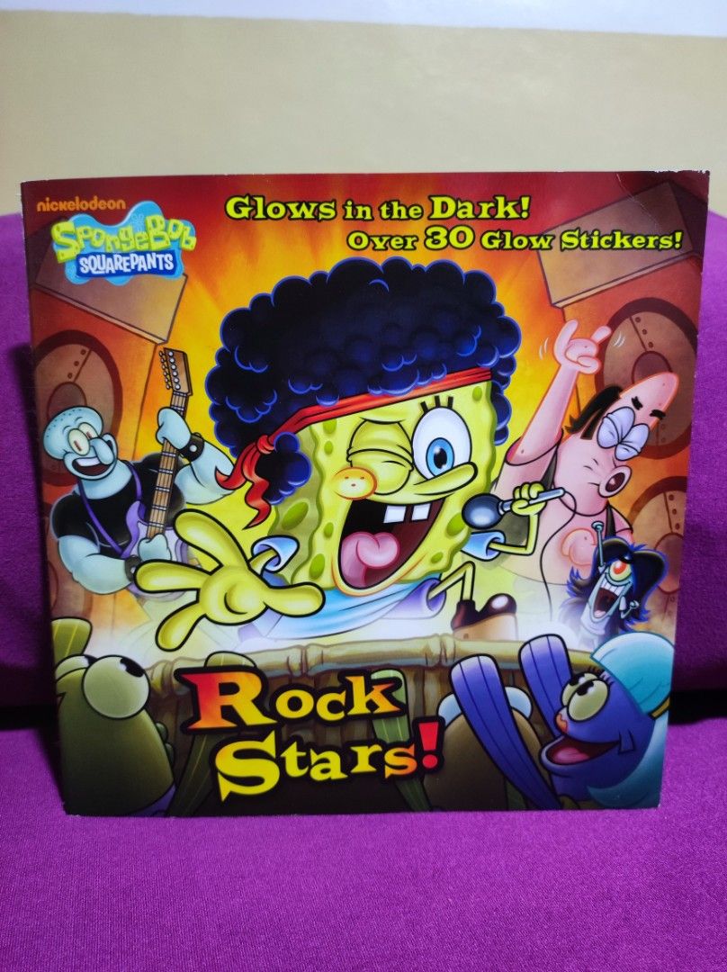 SpongeBob Squarepants Glow In the Dark with Stickers on Carousell