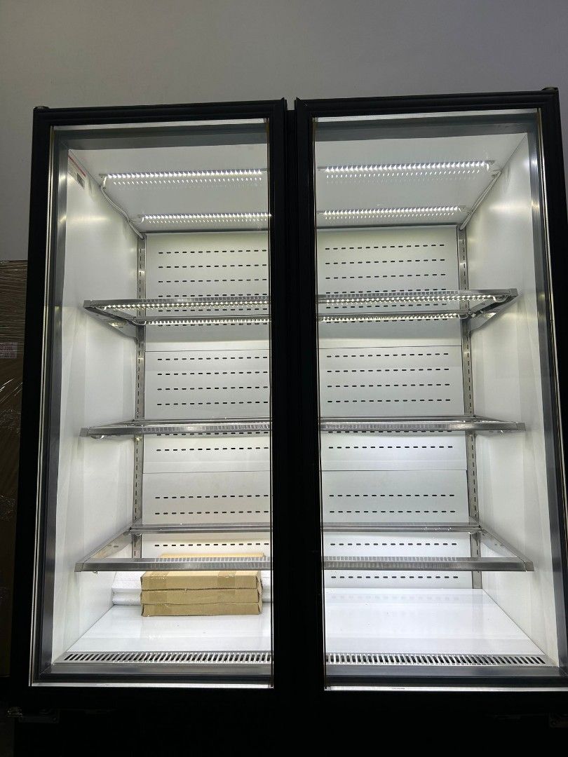 standing dual glass door premium display chiller, TV & Home Appliances ...