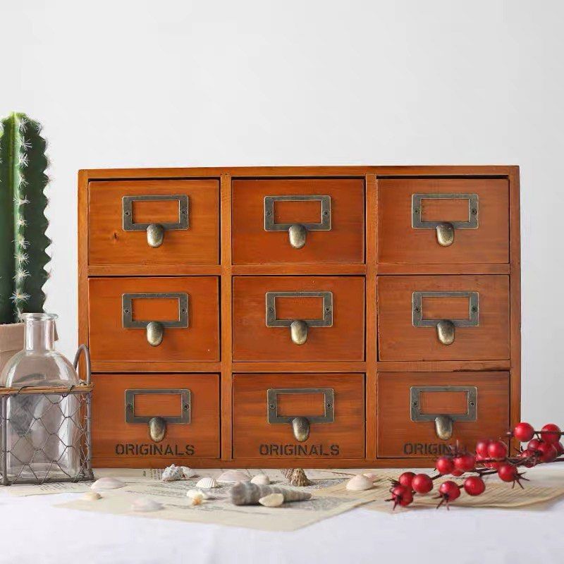 Table Top Retro Wooden Storage Box, Furniture & Home Living, Home ...