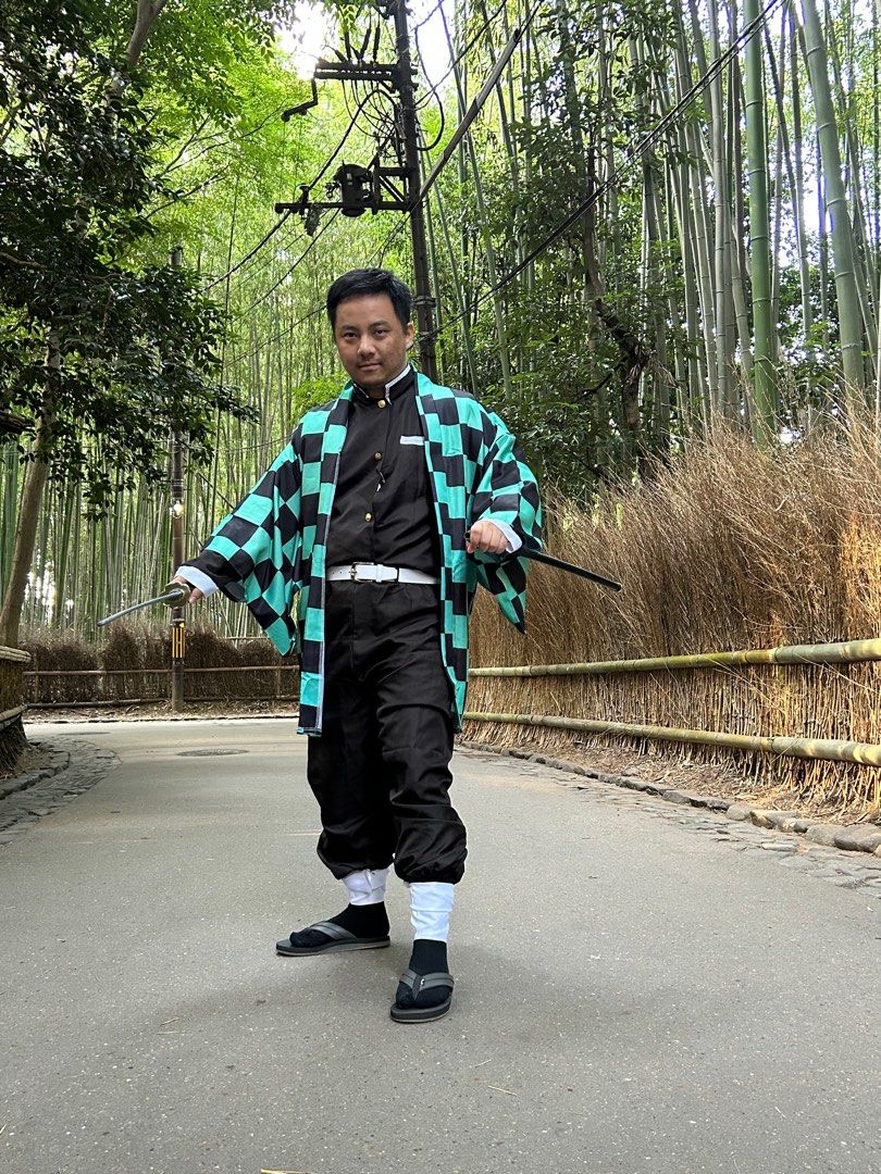 Tanjiro (demon slayer) costume, Hobbies & Toys, Toys & Games on Carousell