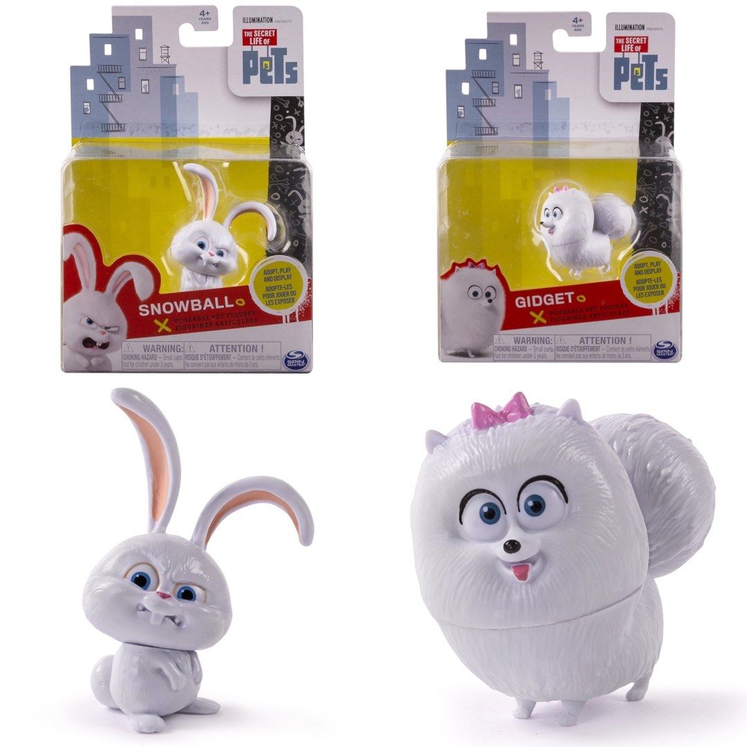 The Secret Life of Pets | Posable Gidget and Snowball figure, Hobbies ...