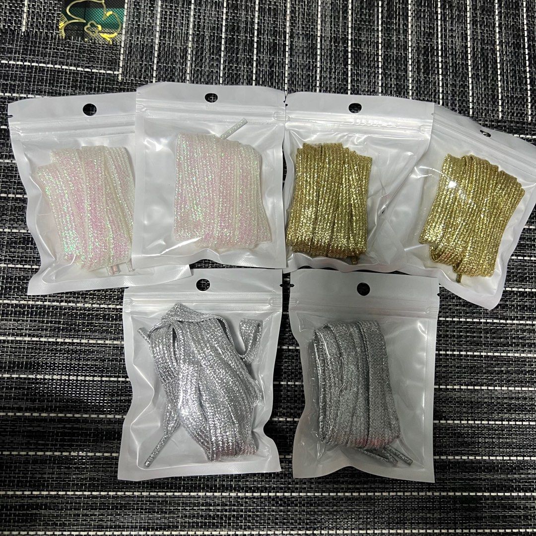 Thick shiny shoelaces (1 pair in a pack), Men's Fashion, Footwear, Shoe ...