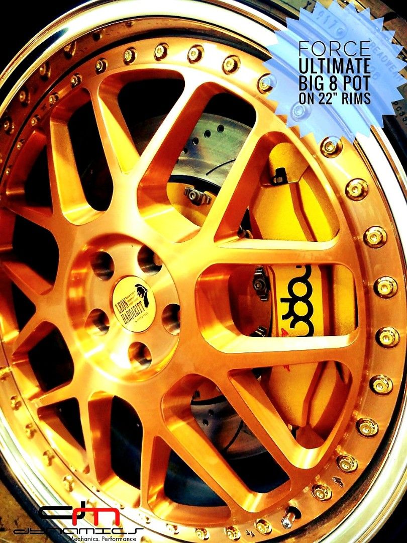 Toyota VellFire : FORCE Ultimate Big 8 Pot Big Brake Kit (BBK) with ...