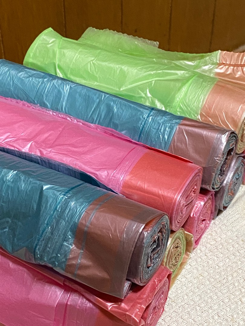 Trash bag 45cm x 50cm with draw strings, Furniture & Home Living ...