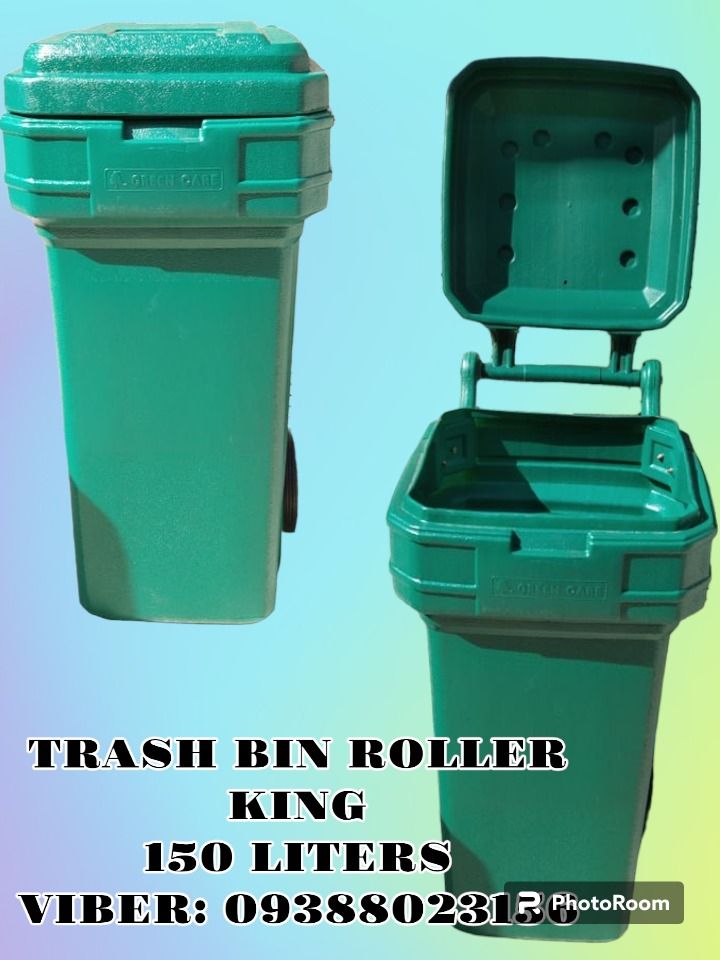 TRASH BIN ROLLER KING, Furniture & Home Living, Cleaning & Homecare ...
