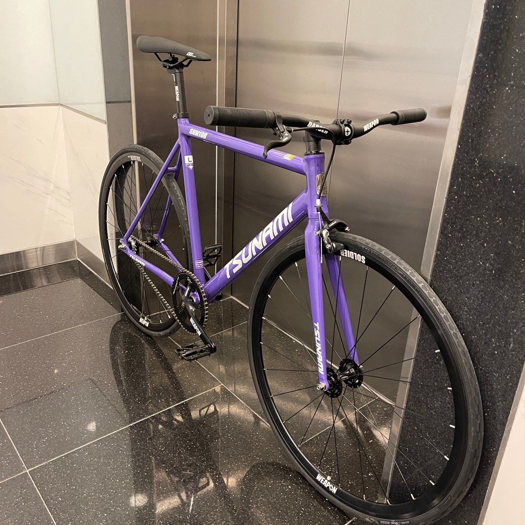 Tsunami fixie bike/frame set $330/complete bike $659/fixie gear bike ...