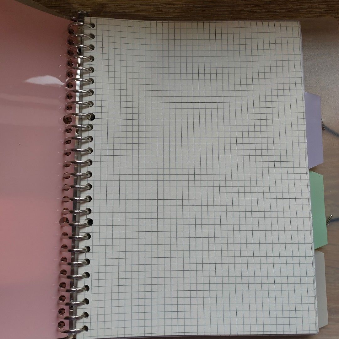 Refillable Binder Grid Notebooks, Everything Else, Others on Carousell
