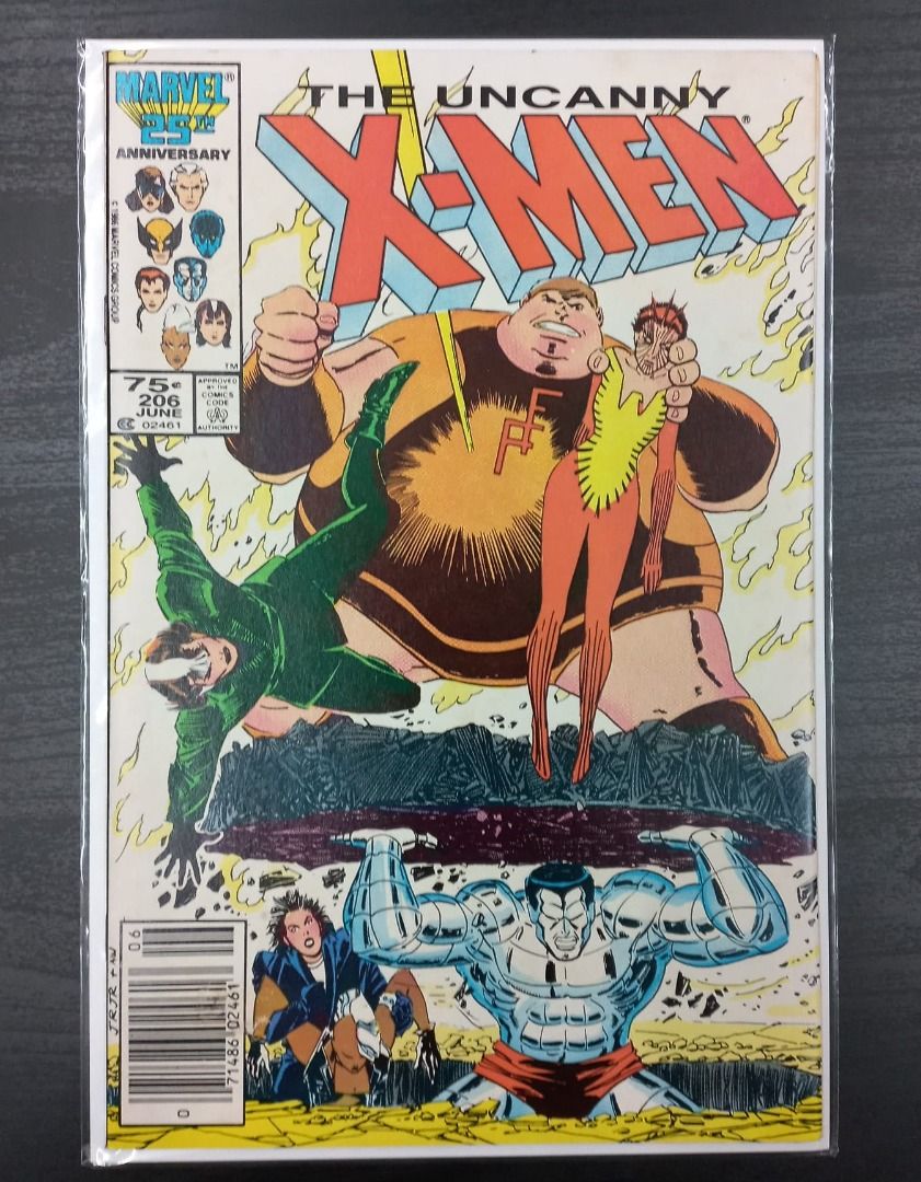 Uncanny X-Men 206 (1986) Freedom Force + Spider-Woman!, Hobbies & Toys ...