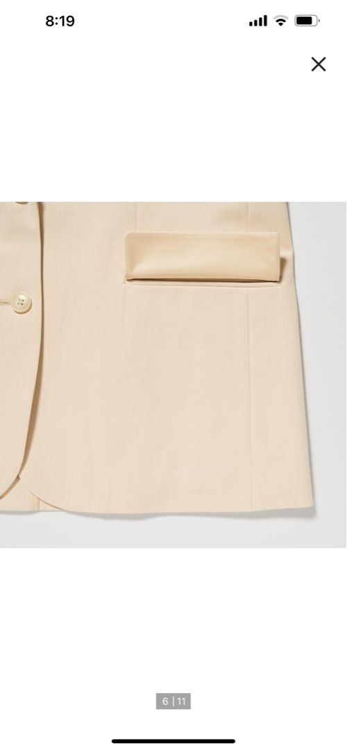 Uniqlo - Relaxed Tailored Jacket, Women's Fashion, Coats, Jackets and ...